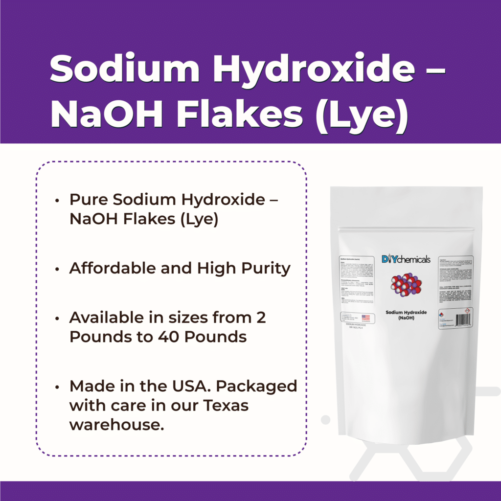 Sodium Hydroxide (Lye) - Flake or Beads