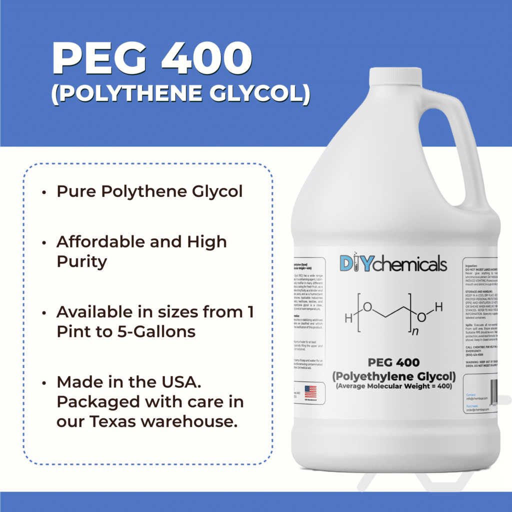 PEG - Polyethylene Glycol - DIYChemicals