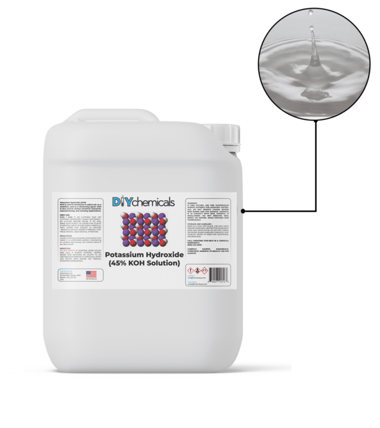 Potassium Hydroxide Liquid (KOH) - 45% Concentration DIYChemicals