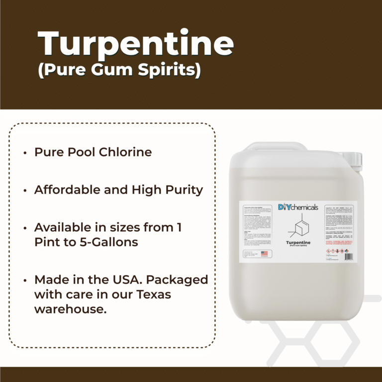 Turpentine - Pure Gum Spirits, Solvent - DIYChemicals