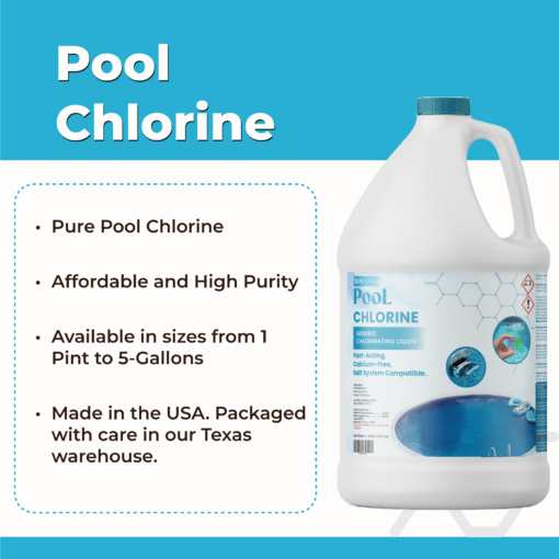 Liquid Chlorine - 12.5% Sodium Hypochlorite, Pool Cleaners & Chemicals ...