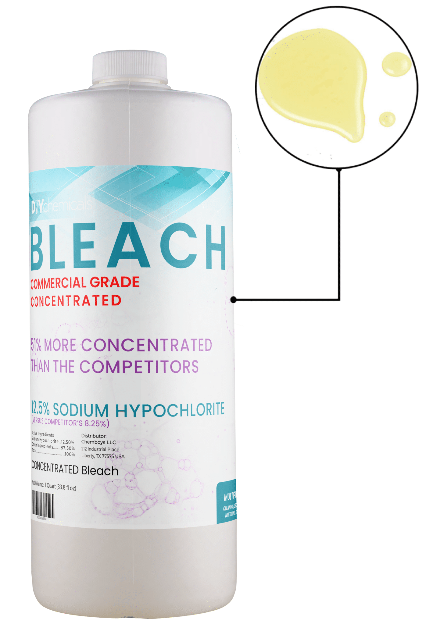 Liquid Bleach - Generic Bleach, 12.5% Concentration