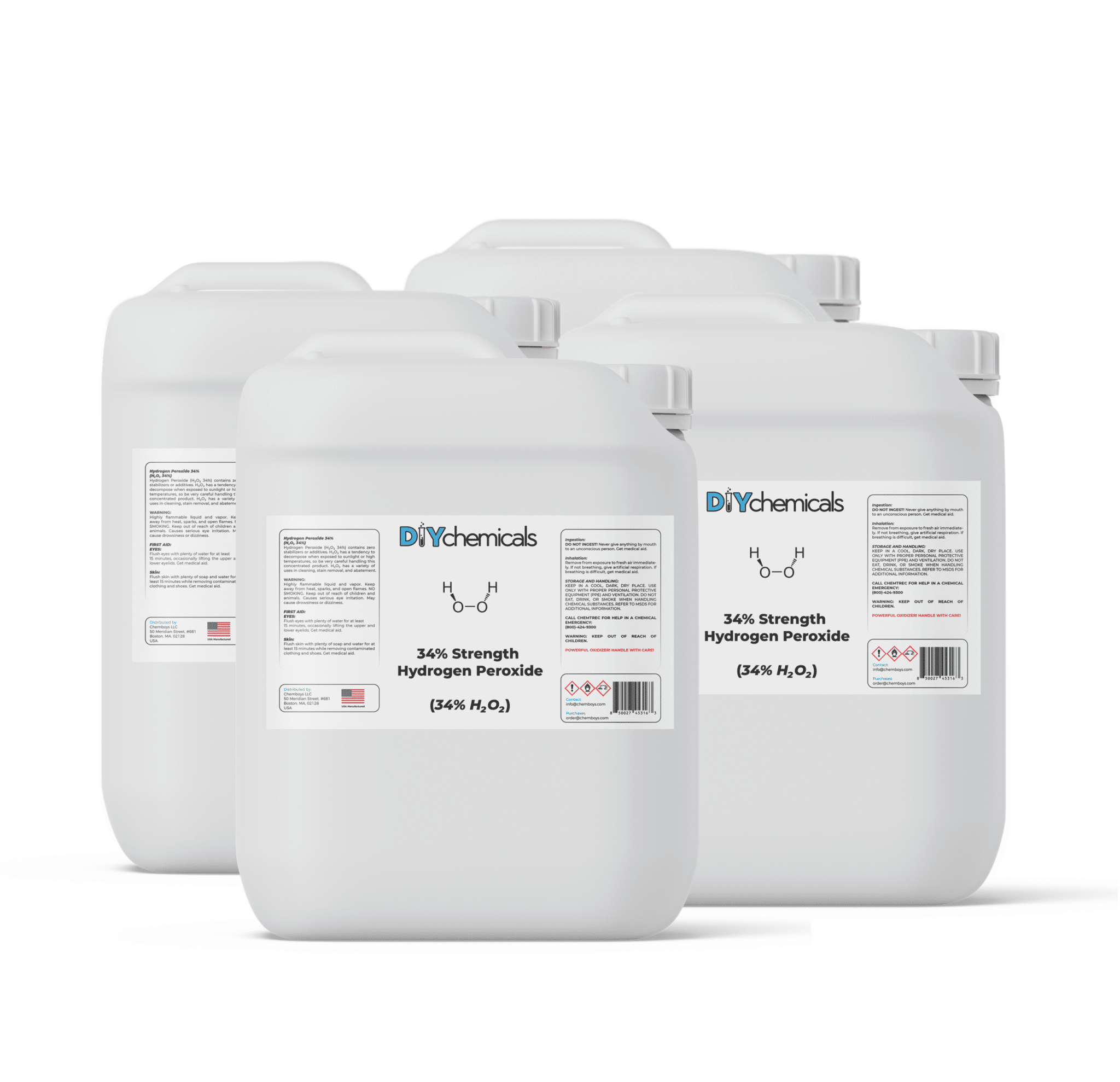 34% Hydrogen Peroxide - 11x Concentrated Hydrogen Peroxide