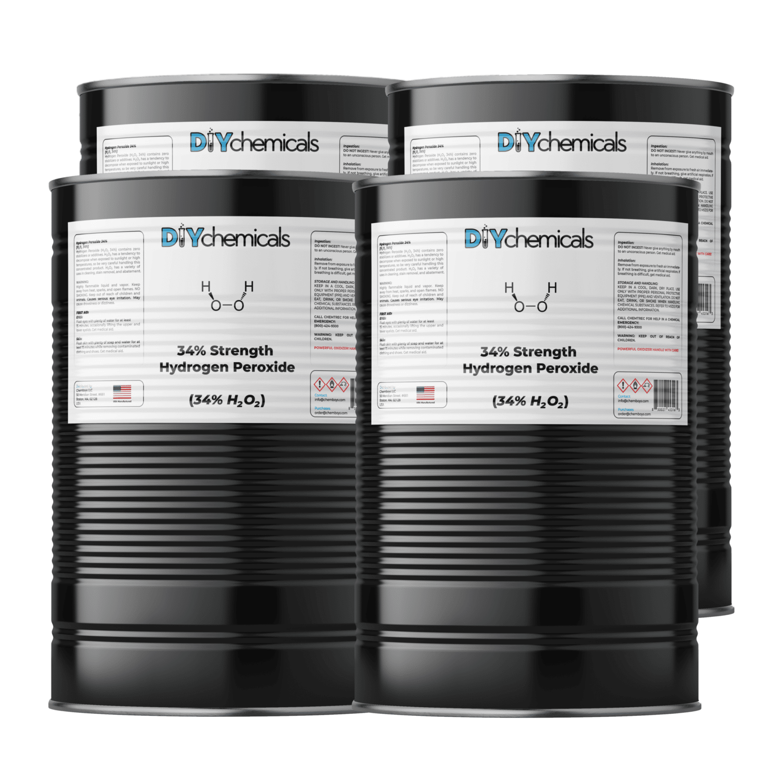 34% Hydrogen Peroxide - 11x Concentrated Hydrogen Peroxide