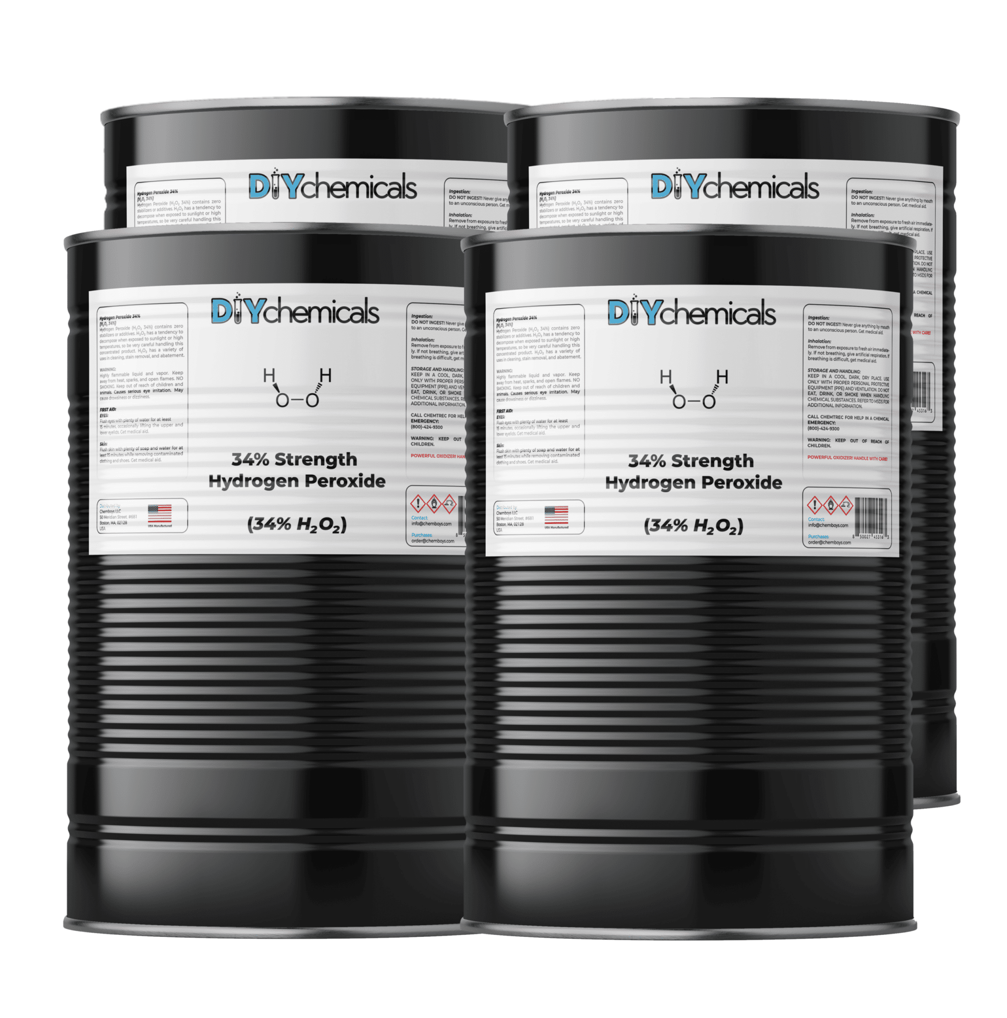 34% Hydrogen Peroxide - 11x Concentrated Hydrogen Peroxide