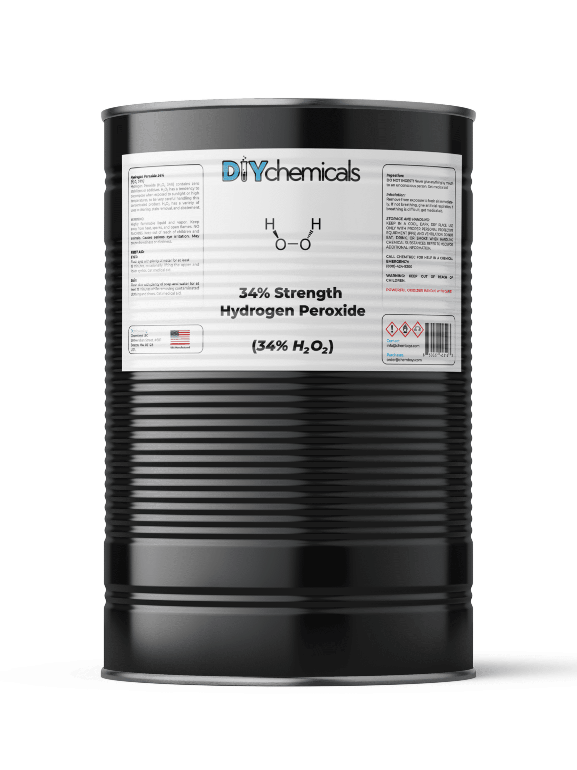 34% Hydrogen Peroxide - 11x Concentrated Hydrogen Peroxide