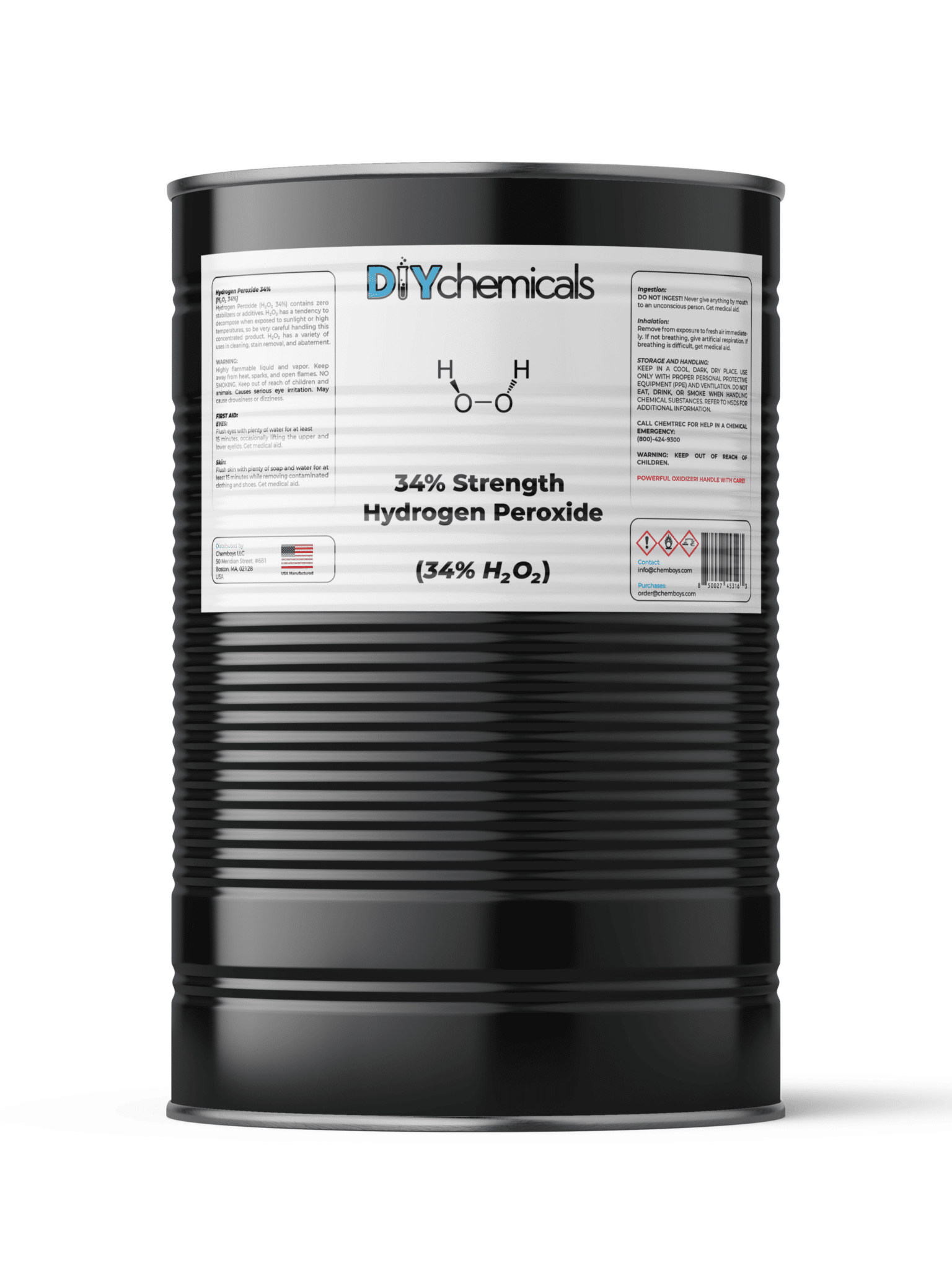 34% Hydrogen Peroxide - 11x Concentrated Hydrogen Peroxide