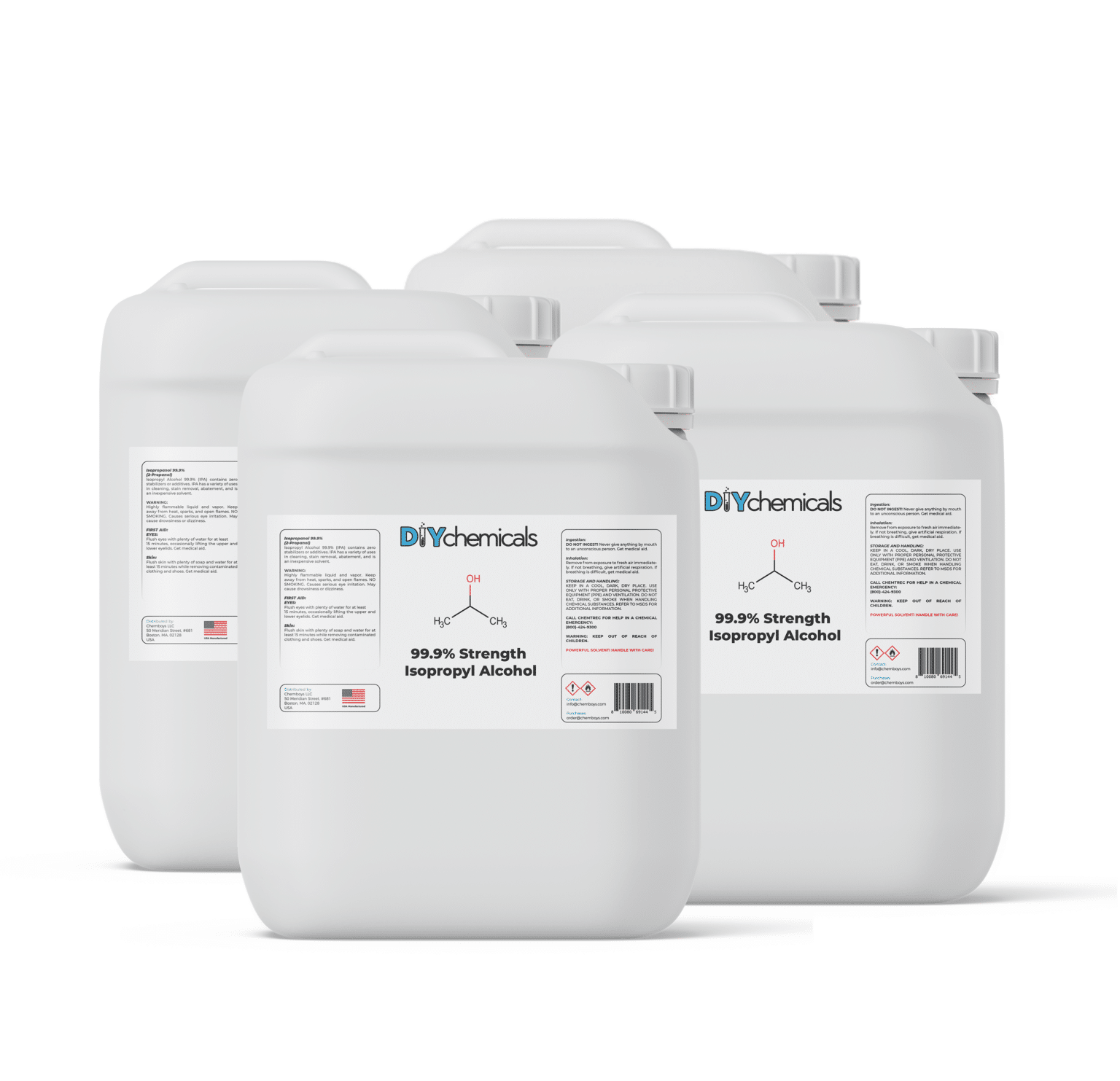Isopropyl Alcohol (Isopropanol) - Multiple Concentrations - DIYChemicals