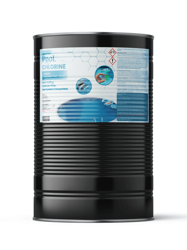 Liquid Chlorine - 12.5% Sodium Hypochlorite