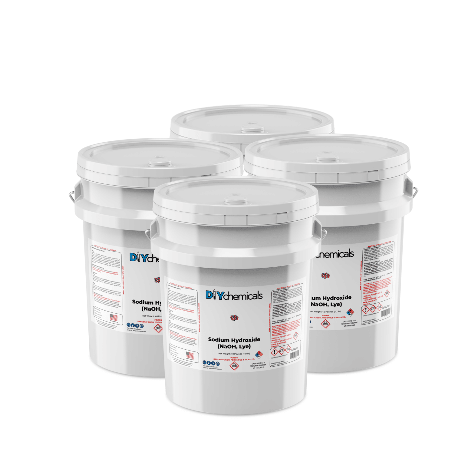 Sodium Hydroxide (Lye) - Flake or Beads